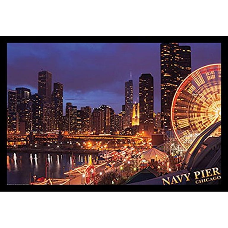 Navy Pier At Night
