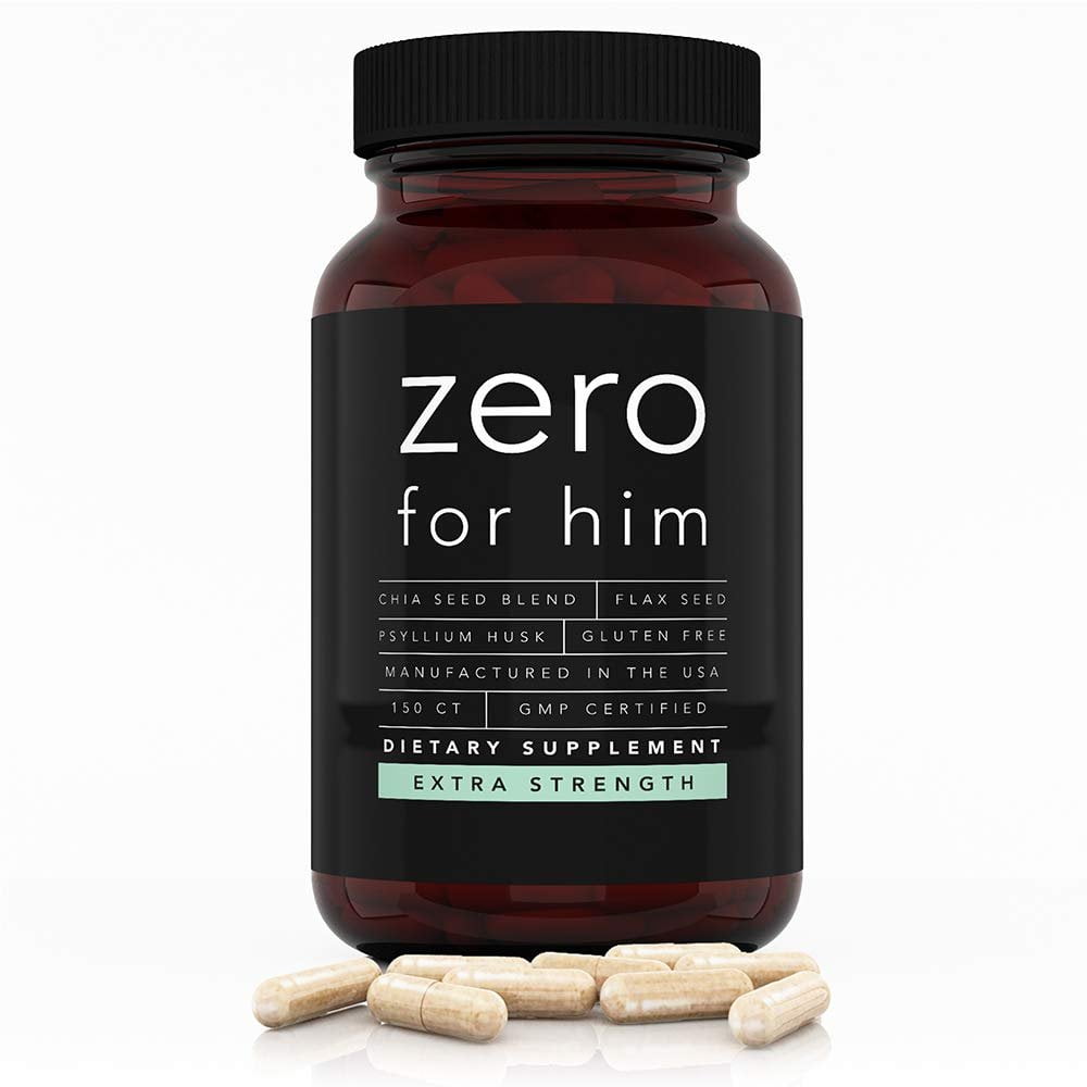Buy Zero for Him Extra Strength High Fiber Supplement Pills for Men ...