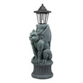 "Ebros Exclusive Gothic Gargoyle Statue, 20"" Tall, with Solar LED ...