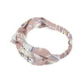 Unique Bargains Fashion Cross Elastic Hairband 1 Pc Pink - Walmart.com