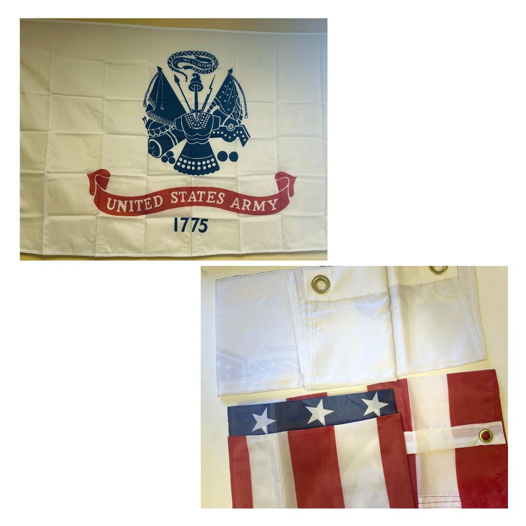 COMBO '3x5' US Army flags AND '3X5' USA FLAG - Walmart.com