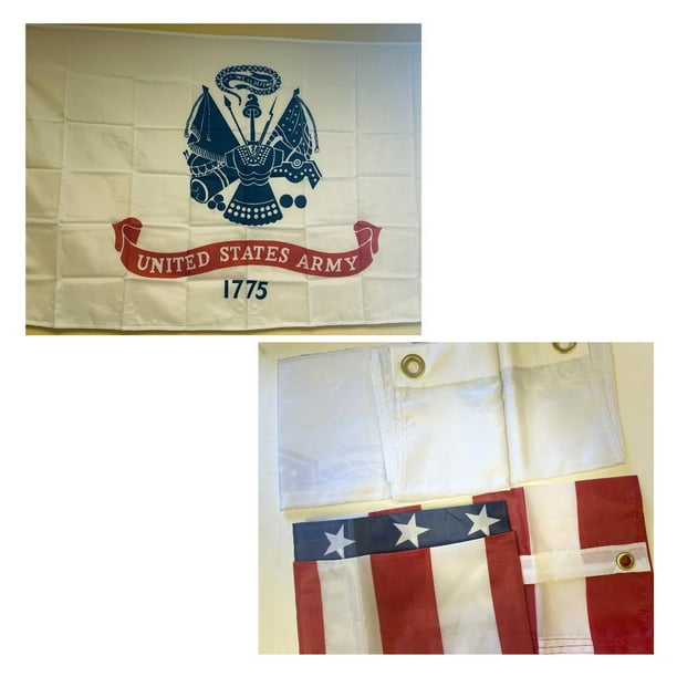 COMBO '3x5' US Army flags AND '3X5' USA FLAG - Walmart.com