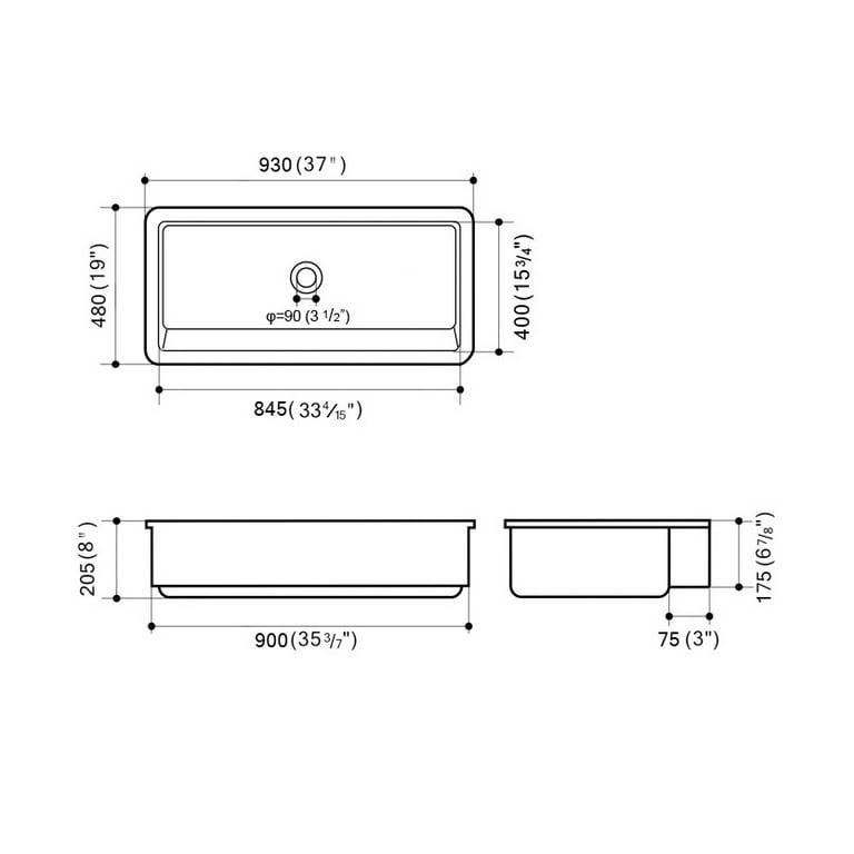 Bathroom Sink Dimensions Standard