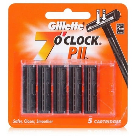 Gillette 7 O'Clock PII Razor Blades 5 Count | Walmart Canada