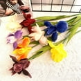 Artificial Iris Flowers Fake Silk Plant Home Wedding Decor Artificial