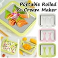 Portable Rolled Ice Cream Maker,At Home Instant Freezy Bake Ice Cream ...