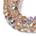 10Strand AB Color Plated Transparent Electroplate Beads Strands Tan 7 ...