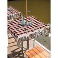 Country Star Square Outdoor Tablecloth with Umbrella Hole Barn Bucket ...