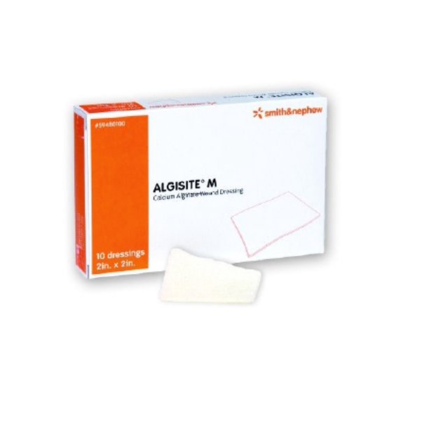 AlgiSite M Calcium Alginate Dressing 2 X 2 Inch Square, Sterile, 1 ...