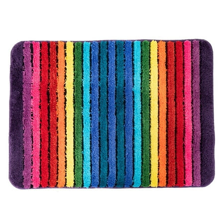 Goriertaly 1/2/3 Soft Rainbow Bath Mat With Strong Water Absorption ...