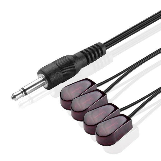 IR Emitter Extender Extension Cable (10 Feet) - Quad 4 Head 3.5mm Jack ...