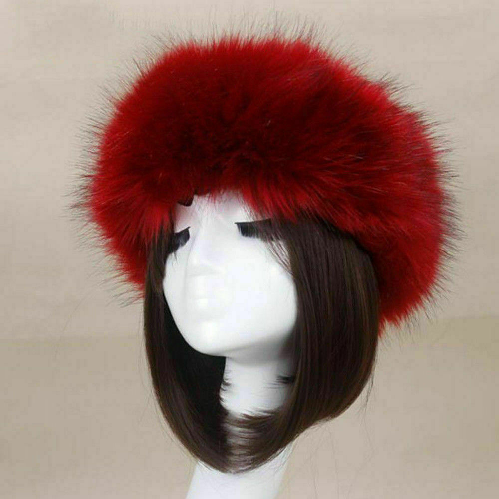 Canis New Thick Fluffy Russian Cap Faux Fur Headband Hat Winter Canis New Thick Fluffy Russian Cap Faux Fur Headband Hat Winter