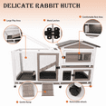Petscosset Rabbit Hutch Indoor - Bunny Hutch Indoor Upgrade Greywhite ...