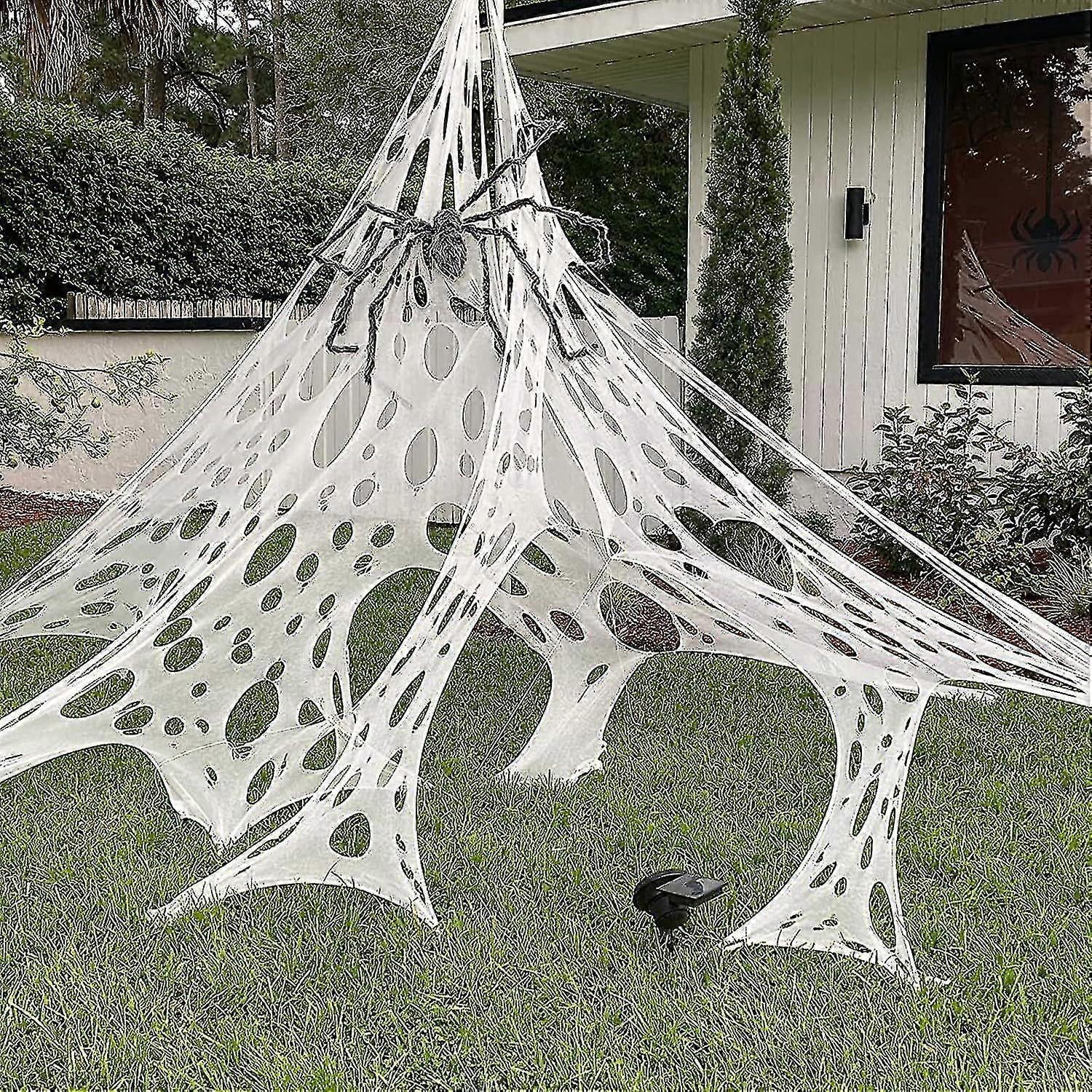 Click here for Vorcoy Halloween Decorations Outdoor Spider Web: G... prices