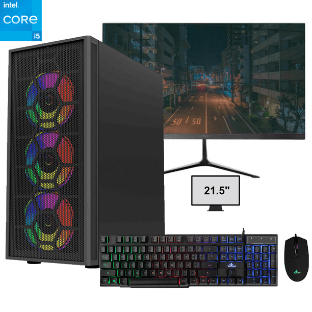 PC gamer i5 12400 Intel RAM 16GB DDR5 SSD NVMe 512GB GEN4X4 monitor 21. ...