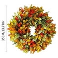 14Inch Artificial Forsythia Wreath Summer Fall Large Wreaths Springtime ...