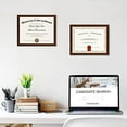 Certificate Frame with High Definition Glass, 8.5 by 11 Picture Diploma ...