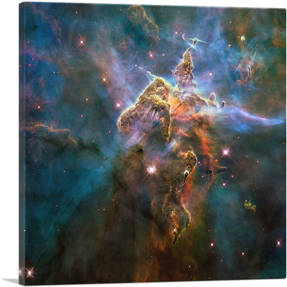ARTCANVAS Mystic Mountain Carina Nebula Hubble Telescope NASA Canvas ...