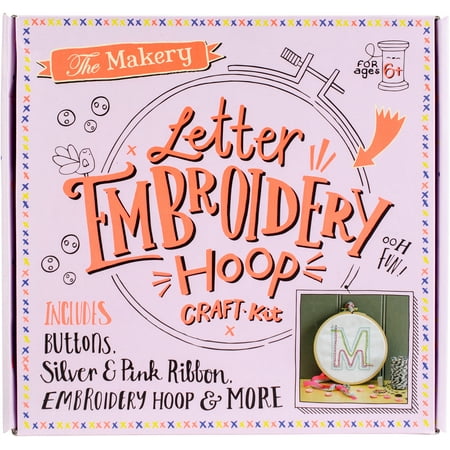 The Makery Embroidery Hoop Craft Kit-Letters | Walmart Canada