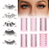 Half Lashes Fake Natural Short Cat Eye False Eyelashe Fluffy Wing ...
