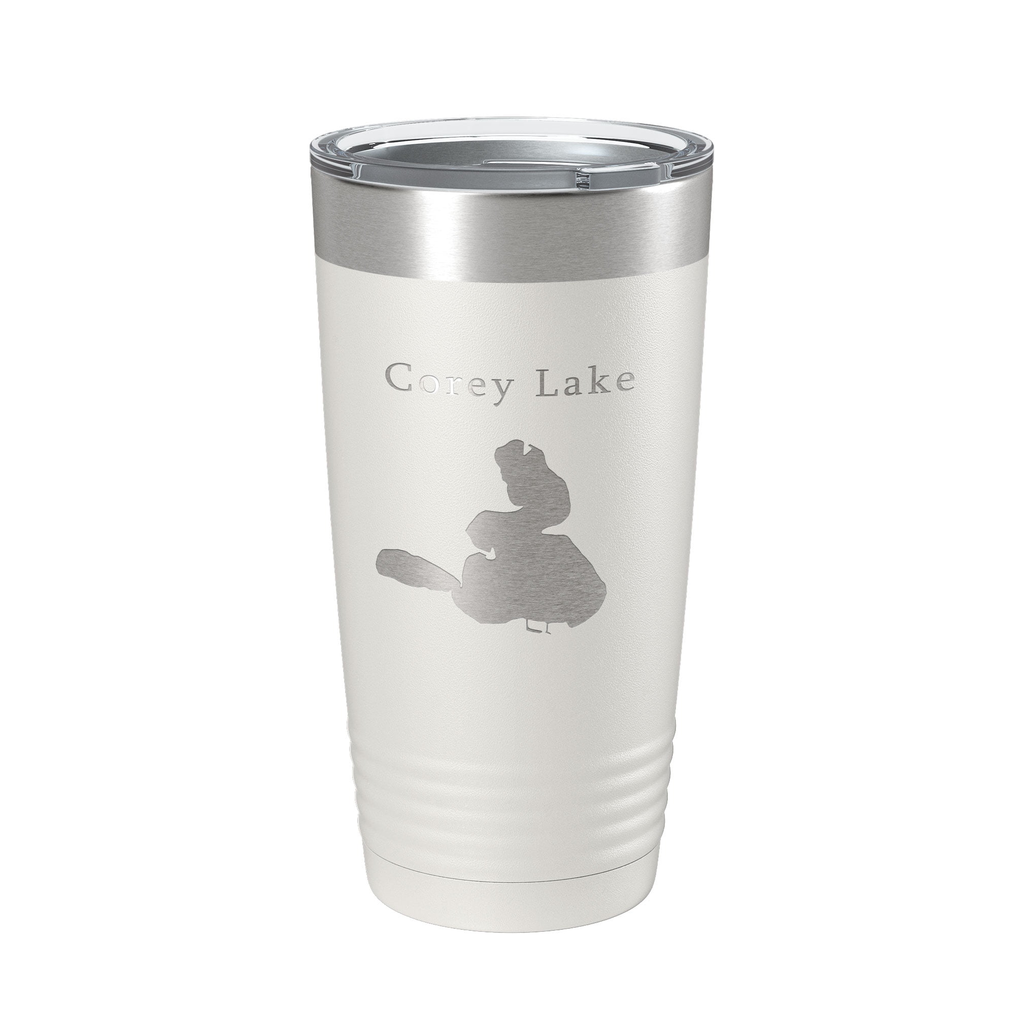 Corey Lake Map Tumbler Travel Mug Insulated Laser Engraved Coffee Cup ...
