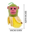 Italian Brainrot Plushies Monkey Banana Stuffed Animals Toy Tralalero ...