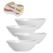 Gibson Home 4 Piece Set of 8.75 " Wide Rim Dinner and Serving Bowls in ...