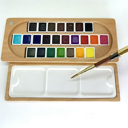 3 Grids Color Pallet Watercolor Mixing Tray, Easy Clean, Artist Artwork ...
