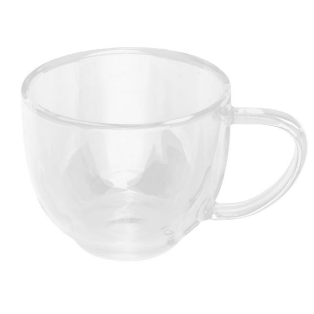 Clear Glass Cups Double-Layer Glass Coffee Mugs 200ml . Microwave ...