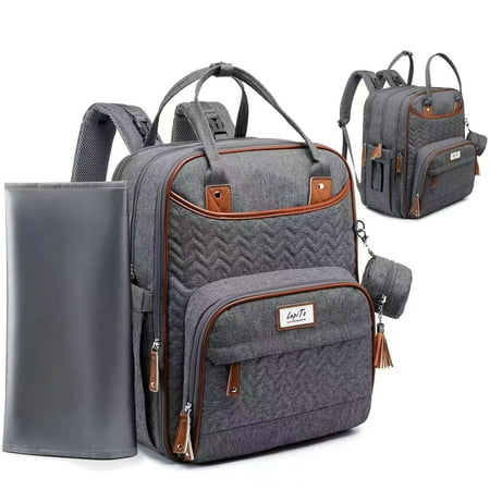 Diaper Bag Backpack, Lepito Expandable Extra Large capacity Baby Travel ...