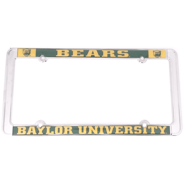 Baylor University Bears Glossy Print Thin Rim License Plate Frame ...