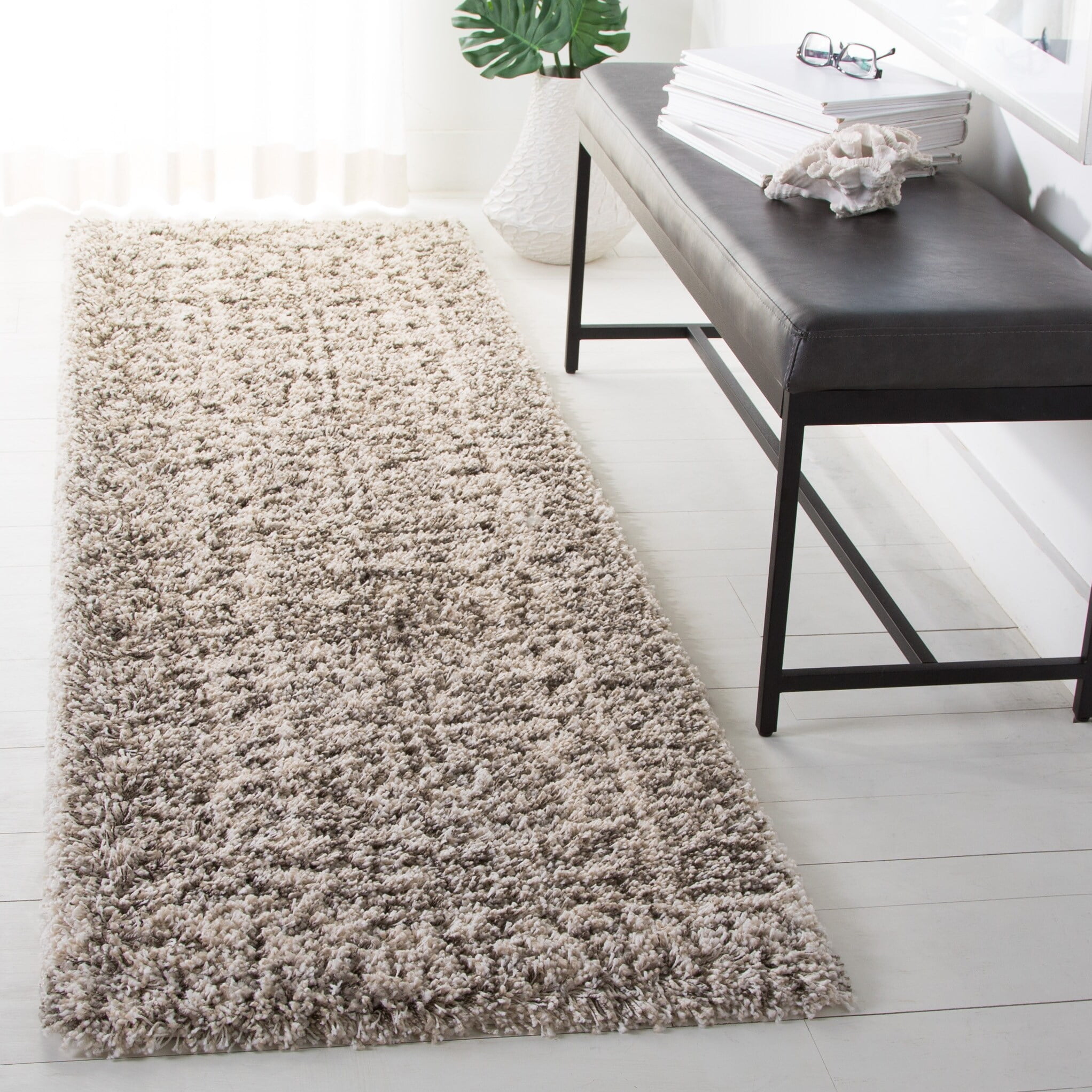 Safavieh Hudson Raphael Contemporary Shag Area Rug or Runner - Walmart ...