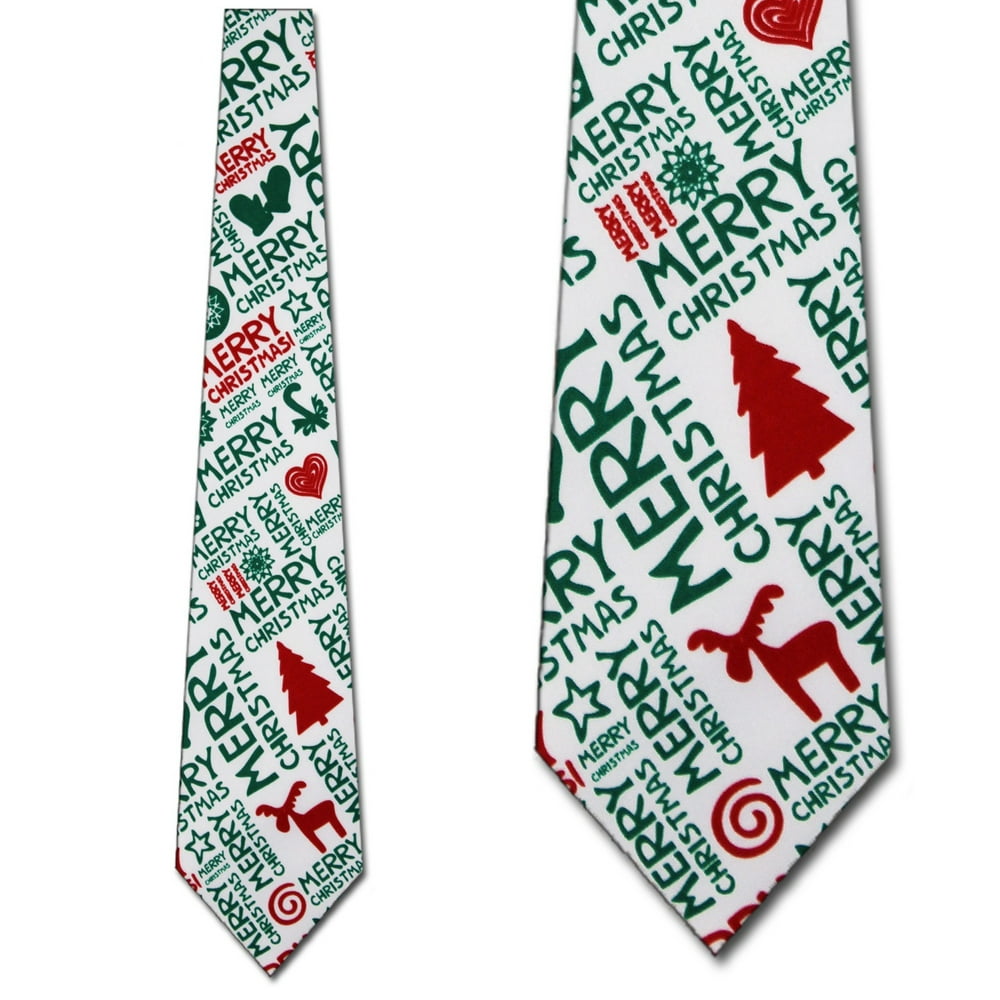 Tieguys - Merry Christmas Abstract Icons Necktie Mens Tie - Walmart.com ...