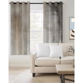 Brown Oil Painting Blackout Curtains 2 Panels, Modern Abstract Art ...