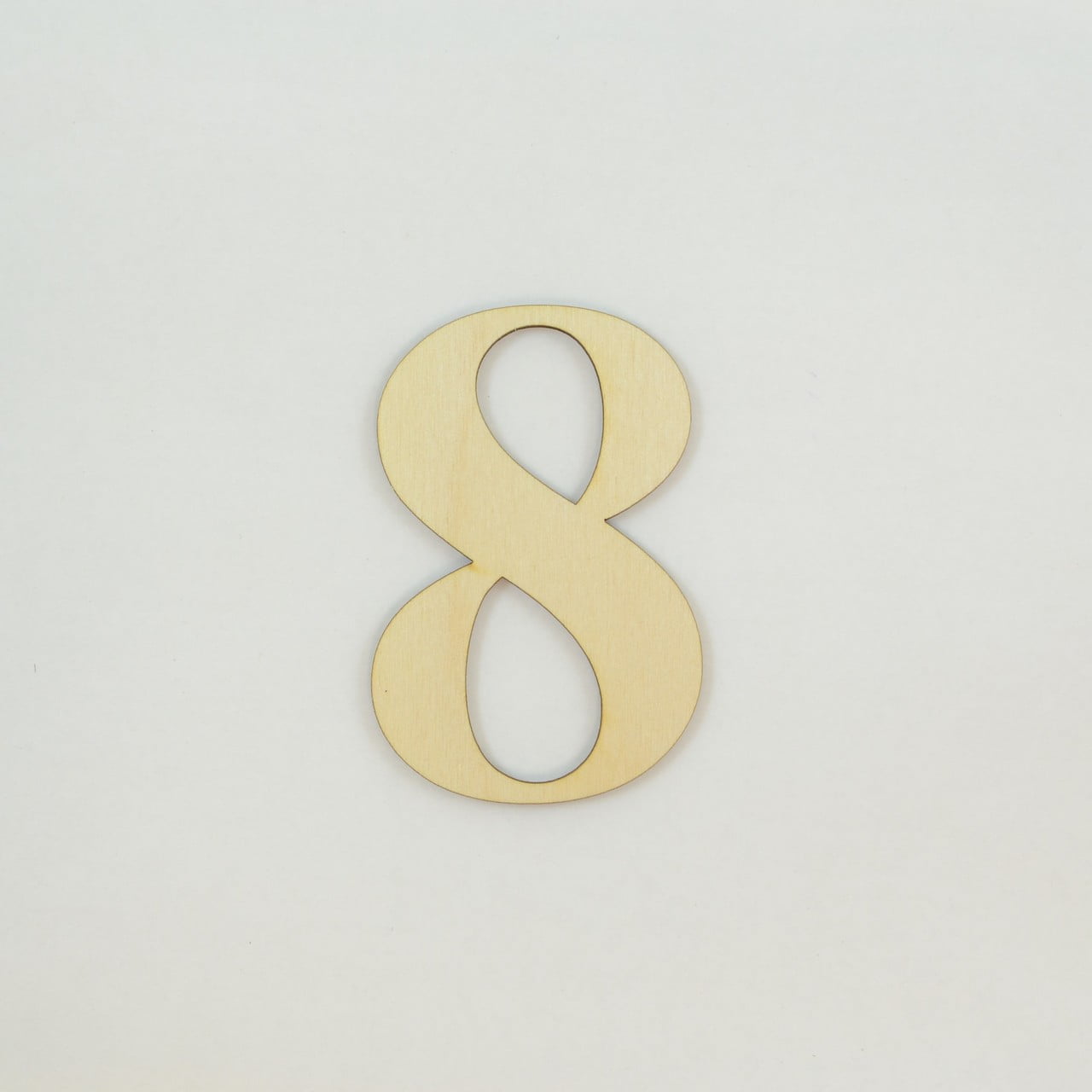 1 Pc, 10 Inch X 1/8 Inch Thick Times New Roman Bold Wood Numbers 8 ...