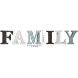 MyGift Rustic Multicolor Wood Tabletop FAMILY Letters Sign - Walmart.com