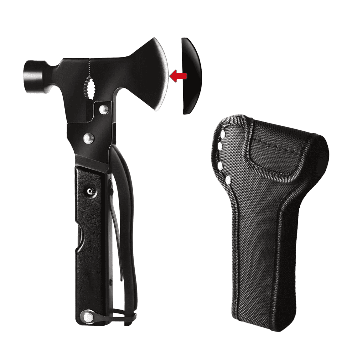 Multiherramienta Portatil Martillo Y Hacha 14 En 1 Con Funda | Bodega ...