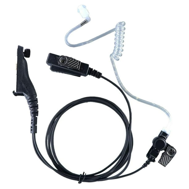 Earpiece Acoustic Tube Radio Ear Piece Two Way Headset with Mic APX6000 ...