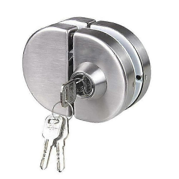 Double glass door lock 304 stainless steel, both sides open frameless ...