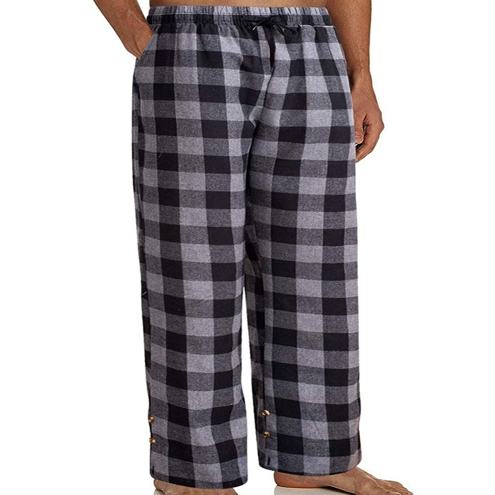 Click here for Generic Men‘s Cotton Pajama Long Pant Plaid Sleepw... prices