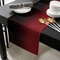 Black Red Ombre Table Runner 120 Inches Long - Modern Abstract Art ...