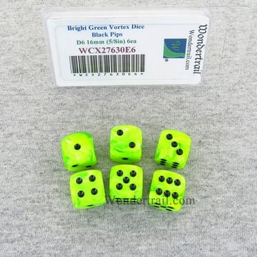Vortex 12Mm D6 Bright Green/Black Dice Block - Walmart.com