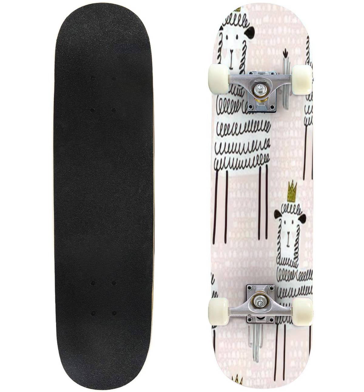 Cute lama prince with cactus seamless pattern on beige background ...