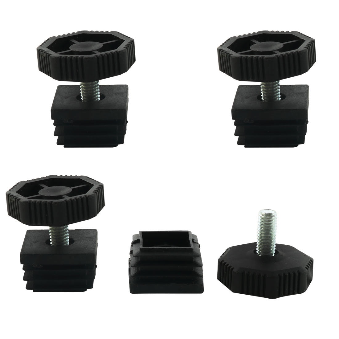 Leveling Feet 30 x 30mm Square Tube Inserts Kit Furniture Glide ...