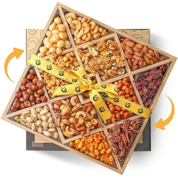 Bonnie and Pop Gourmet Nut Gift Basket | Healthy Snack Variety in ...