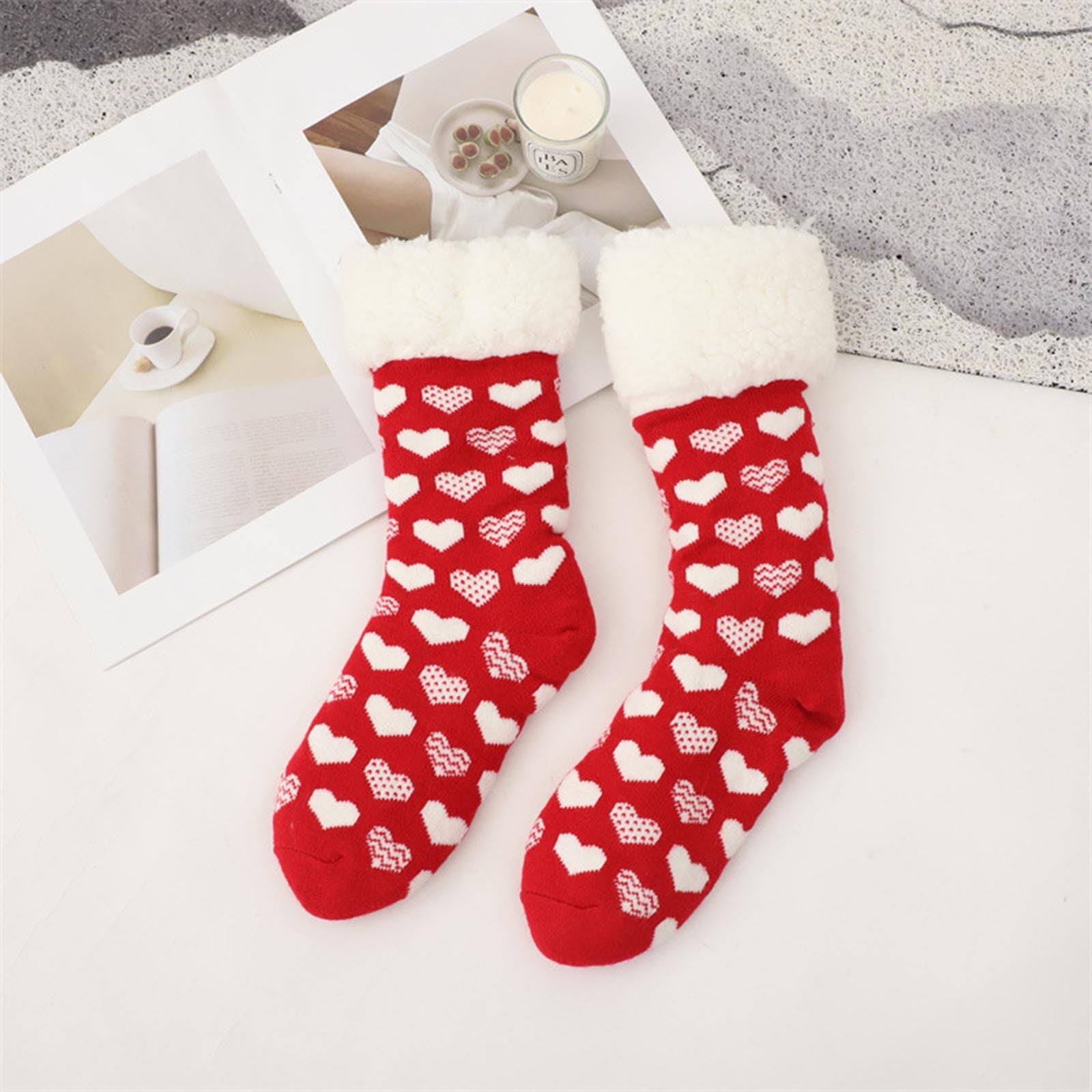 Click here for Endives Fuzzy Warm Slipper Socks Women Winter Floo... prices
