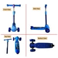 Wadan Kick Scooter with LED Light-Up Wheels, 4 Adjustable Heights, and ...