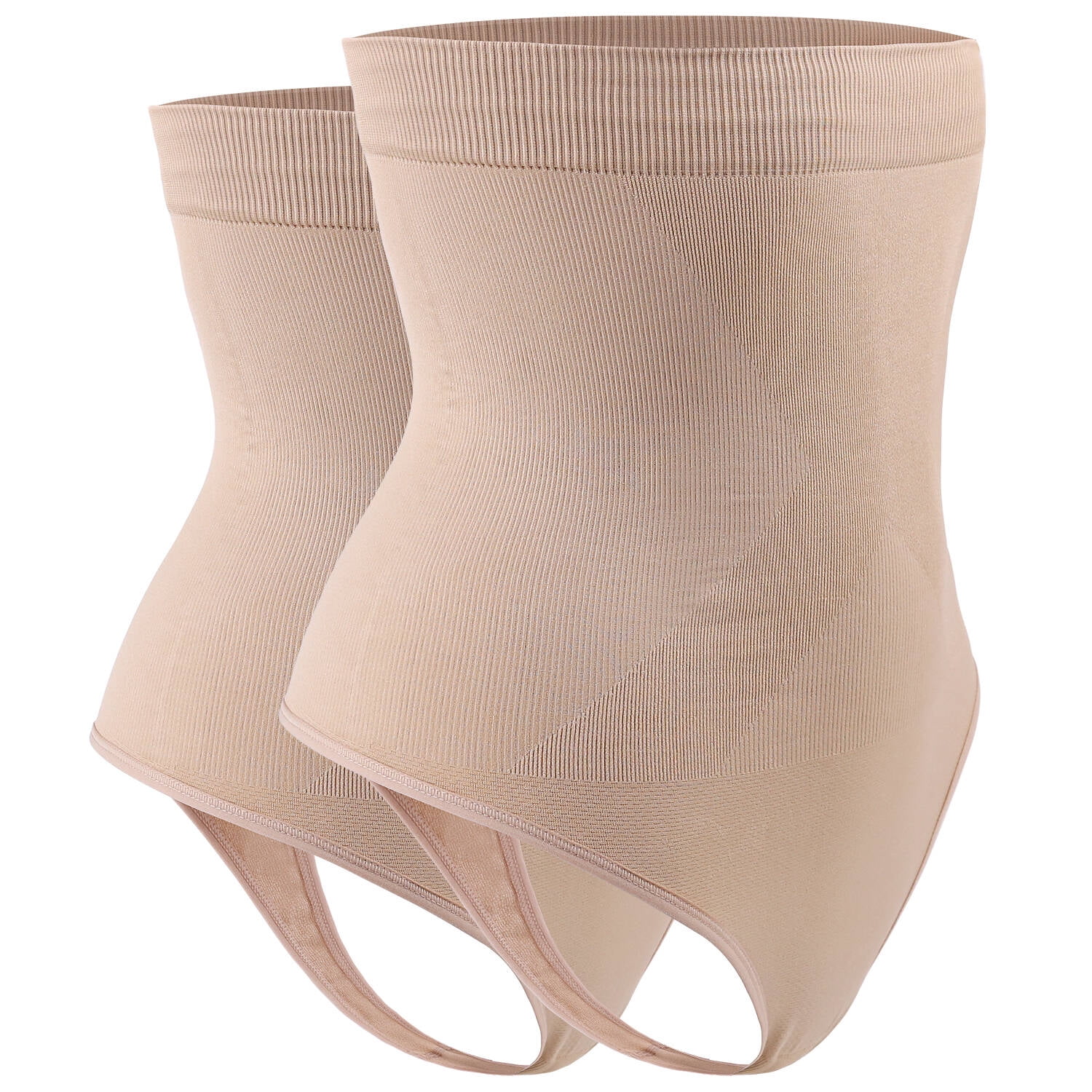 Women High Waist Seamless Body Shaper Briefs Firm Control Tummy Thong