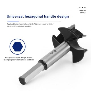 Rok Hardware 35mm Hinge Cup Boring Forstner Drill Bit, Blue - Walmart.com