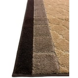 Custom Size Brown Beige Runner Rug Geometric Volley Dessign Cut to Size ...